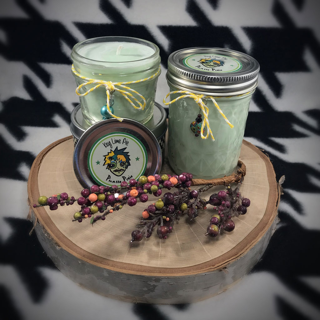 Key Lime Pie Scented Soy Candle - Picasso Pixie